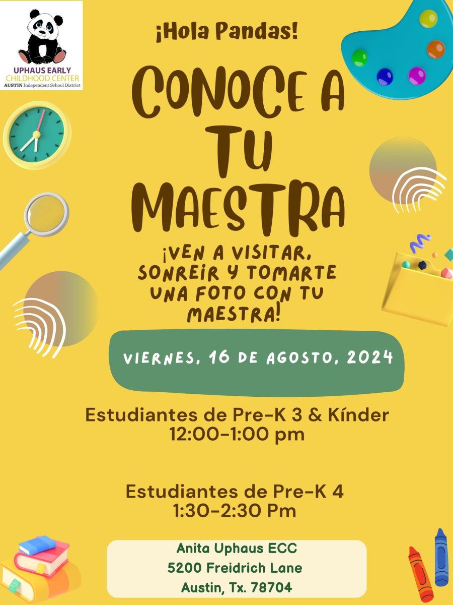 Meet Your Teacher / Conoce a tu maestra | Uphaus Early Childhood Center